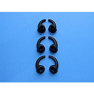 6pcs: 3 Pairs S/M/L (B) Left and Right Side Ear Stabilizers Helper Eartips Compatible with Jaybird Bluebuds X Earphones Headphones