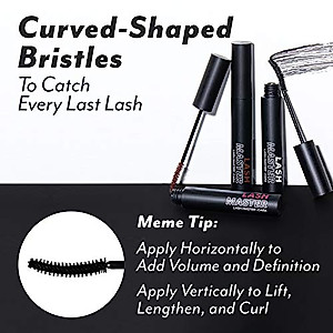 I'M MEME Lash Master-cara | 01 Black | High Volumizing Mascara for Natural-looking Eyelashes | K-beauty