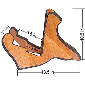 GLEAM Guitar Stand - Universal Wooden for Acoustic Electric Guitar and Bass X-Frame Style Portable String Instrument Holder with Soft Foam Covering