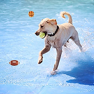 Water Bomb Splash Balls - 3" Sport Style Pool Balls for Swimming Pool, 6 Pcs Water Absorbent Beach Toys for Kids -Great Pool Toys for Summer Fun and Outdoor Play