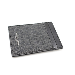 Michael Kors Men’s Leather Gifting Money Clip Card Case Box Set Black