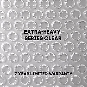 Harris C.R.S. Heat Retention Solar Covers for In-Ground Swimming Pools | Retain Sun/Solar Heat by Lowering Your Evaporation Rate Up to 75% | (14' x 28', Heavy Series Blue)