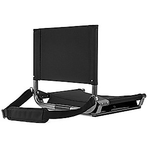 Cascade Mountain Tech Stadium Seat - Lightweight, Portable Folding Chair for Bleachers and Benches - Light Blue, Extra Wide - 20"