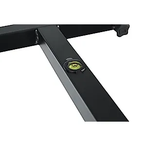 Gator Frameworks Keyboard and Audio Utility Table with Multi Point Adjustability and Built in Leveling Bubble; Min/Max Height - 26"/44" (GFW-UTILITY-TBL), Black