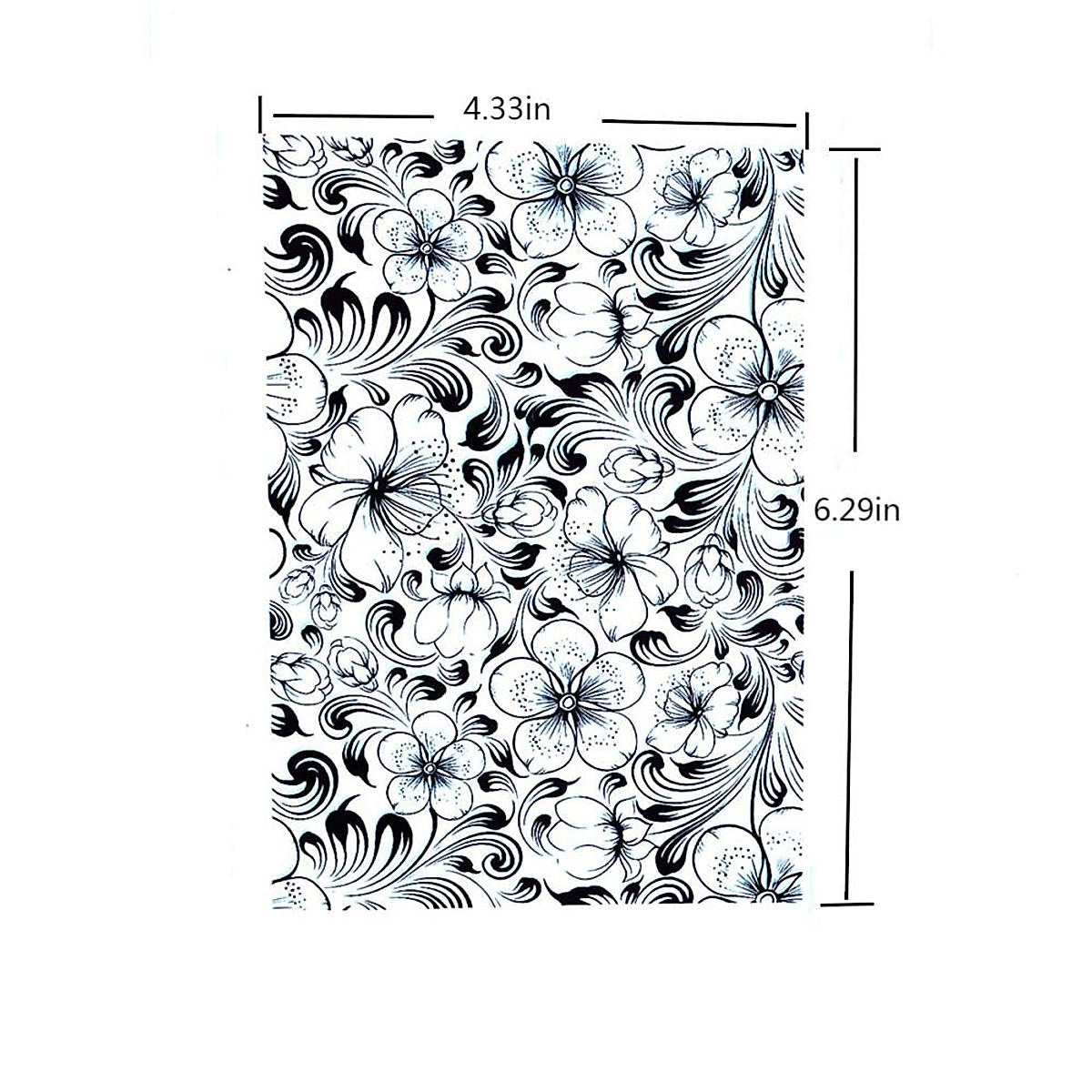 Hibiscus Flowers Background Clear Stamps Transparent Silicone Stamp Album Cards Rubber Stamp for Card Making Decoration and DIY Scrapbooking