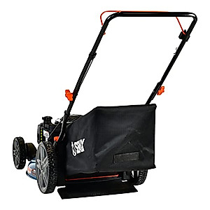 SENIX Gas Lawn Mower, 21-Inch, 140 cc 4-Cycle Briggs & Stratton Engine, 3-in-1 Push Lawnmower, 6-Position Height Adjustment with 11-Inch Rear Wheels, LSPG-M7, Blue