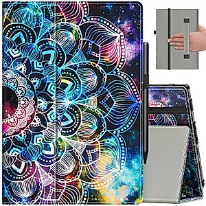 VORI Case for All-New Amazon Kindle Fire HD 10 Tablet (13th/11th Generation 2023/2021 Release) and Fire HD 10 Plus 10.1" - Slim Folding Stand Folio Cover with Auto Wake/Sleep & Hand Strap, Mandala