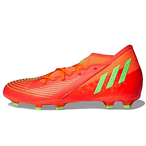 adidas Unisex-Child Edge.3 Predator Firm Ground Solar Red/Solar Green/Black 2 Little Kid
