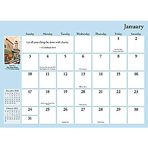Thomas Kinkade Studios 2021 Monthly Pocket Planner Calendar with Scripture