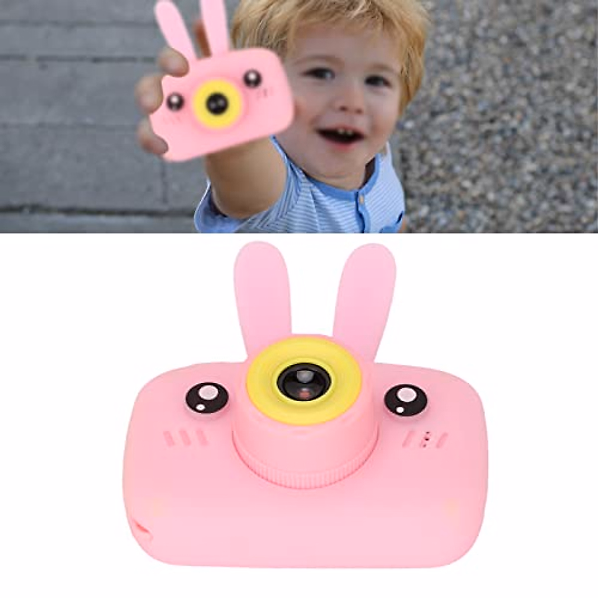 Zyyini Child Camera, 1080P Full HD Camera, Video Digital Camera, Portable Camera, with Lanyard and Charging Cable, for Outdoor, Boys and Girls Birthday Gifts