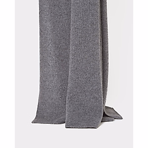 Style Republic Women’s Knitted Scarf, 100% Pure Cashmere, Beautiful European Design (Grey)