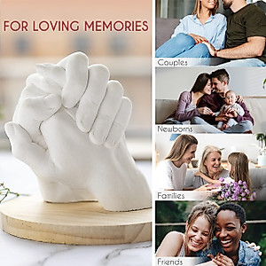 Complete Hand Casting Kit for Couples | DIY Kits for Adults | Gifts for Her | Casting Kit with Alginate Molding Powder | Wedding Gift | Hand Mold Kit Couples | Zenacolor