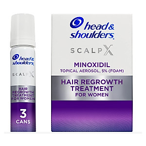 Head & Shoulders Scalp X for Women, 2.11 fl oz, Pack of 3, White