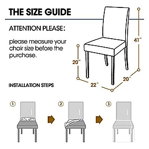 Buzzlett 4 Packs Waterproof Plastic Clear PVC All Dining Chair Slipcover Protector,Heavy Duty Cover Keep Your Dinning Chair Away from dust and Claws
