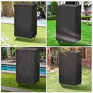Yardwe Outdoor Furniture Covers Accessory Heavy- Outdoor Weather Resistant Barbecue Grill for Sun Storage Barbeque Protector Furniture Duty Garden BBQ Black Fabric Anti Cover Cloth Hibachi Grill