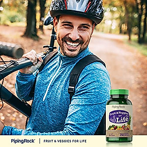 Piping Rock Fruits and Veggies Supplement | 250 Capsules | Superfood Fruit and Vegetables Vitamins | Vegetarian, Non-GMO, Gluten Free