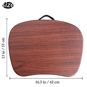 Jasenna Lap Laptop Desk - Portable Lap Desk with Pillow Cushion, Fits up to 15.6 inch Laptop for Home Office Students Use as Computer Laptop Stand, Book Tablet(1-Dark Brown)