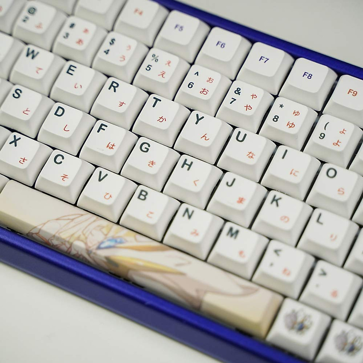 XDA PBT Keycaps White Keycap Black Characters Mechanical Keyboard 2.25 Enter 6.25U Spacebar Thermal Sublimation Keycaps