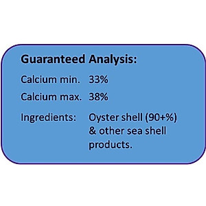 Pacific Oyster Shells - Crushed Oyster Shell Calcium Supplement for Egg-Laying Poultry (Chickens & Ducks) 5lb