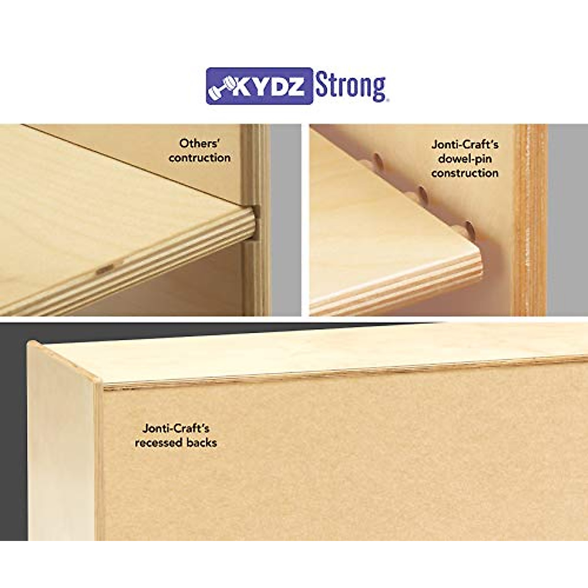 Jonti-Craft 0268JC 4 Section Coat Locker