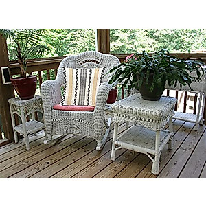 Neutral Beige Aesthetic Farmhouse Throw Pillow Covers Classic Striped Decorative Outdoor Waterproof Pillows Case,18x18 Inch Square Cushion Cover for Garden Patio Furniture Couch Tent Park Set of 2