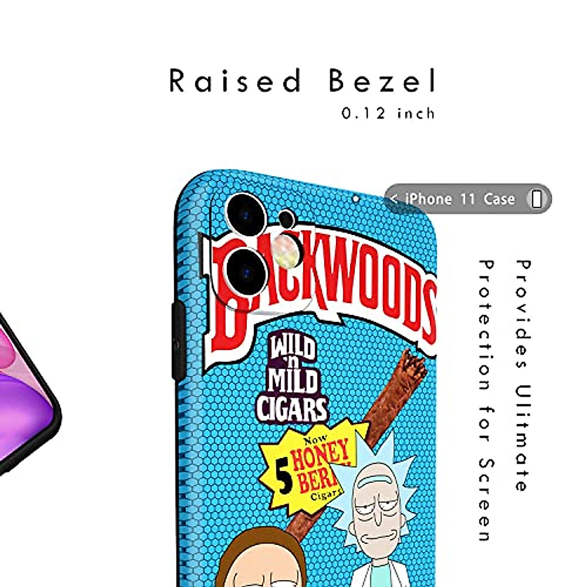 Compatible with Cool iPhone 11 case for Boys,Funny Aesthetic Soft Silicone Gel Rubber Shockproof Cover Full Body Drop Protection (Blue, iPhone 11)