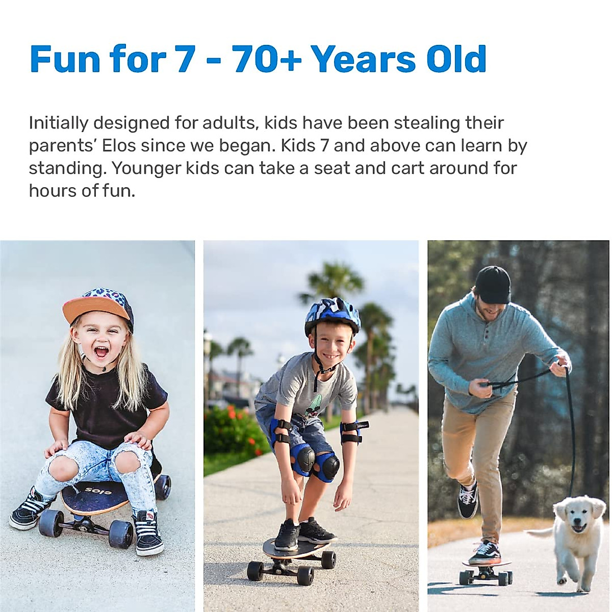 ELOS Skateboard DIY Kit - The Mini Longboard Cruiser Skateboard in A DIY All-in-one Kit. Promotes Outdoor Stem Interest in Science, Engineering. Gifts for Boys/Girls. Building Toys for Boys Age 8-12.