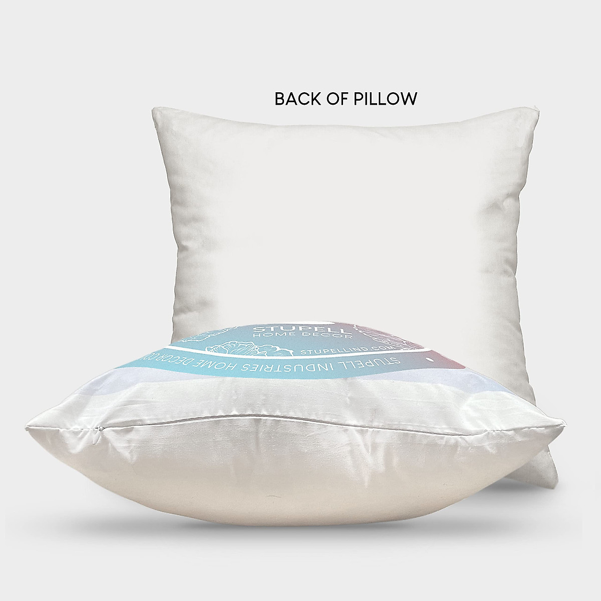 Stupell Industries Moon & Back Phrase Design by Victoria Hutto Throw Pillow, 18 x 18, Grey