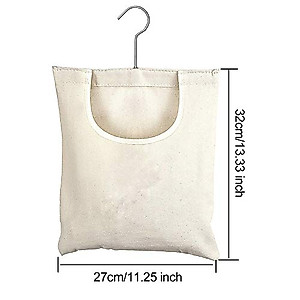 Clothes Pins Bag Holder Oxford Cloth Bag with Steel Hook ，Suitable for Home, Balcony, Travel Portable and So On(Bag)