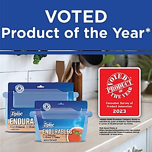 Ziploc Endurables Small, Medium, and Large Pouch, Reusable Silicone Bags and Food Storage Meal Prep Containers for Freezer, Oven, and Microwave, Dishwasher Safe
