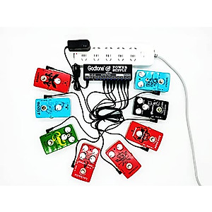 Godtone Guitar Effect Pedal Power Supply DC Cable 5.5 x 2.1mm Power Lead/Cord(24 inch, 8 Pack), Male to Male Connector Plug Wire Adapter