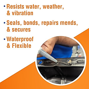 Permatex 81158 Black Silicone Adhesive Sealant, 3 oz. Tube, Pack of 1