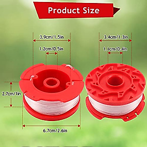 8Pcs String Trimmer Line Spool Replacement for Craftsman Weed Eater CMZST065 CMZST0653 CMCST900 CMESTA900 CMESTE920 CMCST98020 CMZST065 Grass Trimmer, Auto Feed 0.065 Trimmer Line Spool Parts