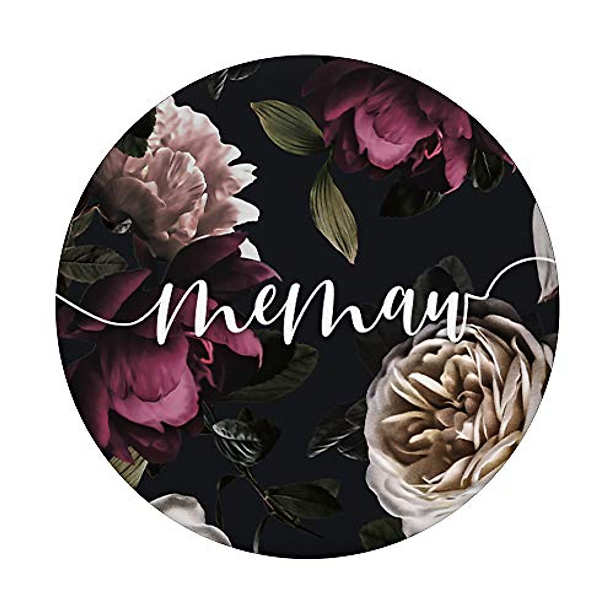 Memaw - Cute Floral Mother's Day Gifts for Grandma PopSockets PopGrip: Swappable Grip for Phones & Tablets