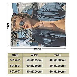 Rudy Pankow J.J. Maybank Soft and Comfortable Wool Fleece Throw Blankets Yoga Blanket Beach Blanket Suitable for Home and Tourist Camping