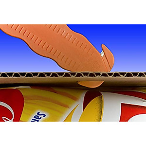 Klever Innovations Cutter Stainless Steel Package Opener, Safety Utility Cutter Assorted Colors 10 pcs, KLEVER - 10/PACK MIX