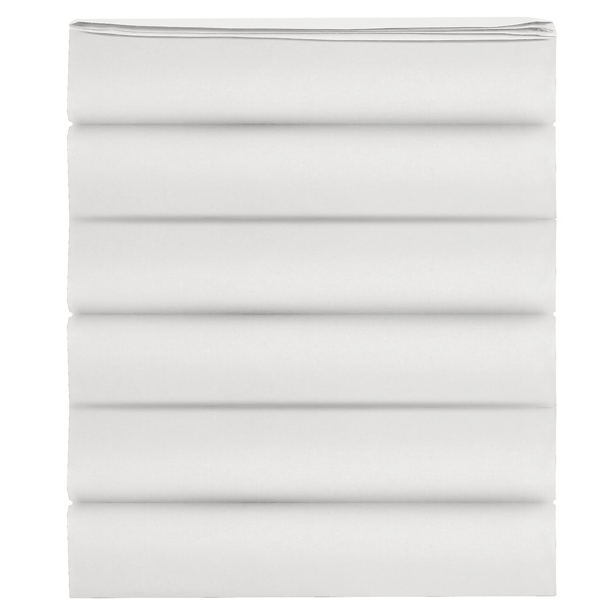 (6-Pack) Luxury Fitted Sheets! Premium Hotel Quality Elegant Comfort Wrinkle-Free 1500 Premier Hotel Quality 6-Pack Fitted Sheet with Storage Pockets on Sides, Twin/Twin XL Size, White