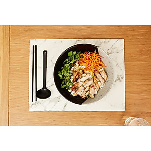 Superly Ceramic Ramen Bowl Set - Japanese Noodle Bowl with Chopsticks and Spoon - Large 60 Oz Bowls - Cute Asian Bowls for Udon, Vietnamese Pho - Soup Bowl with Unglazed Bottom and Screw Thread Design