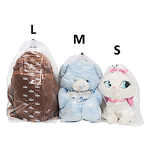 4 pieces of Dust Cover Big Plastic Drawstring Bags Multi-Purpose for Storage and Keeping Luggage, Big Dolls, Blankets, Pillows, Suitcase Good for Household Organizing Reusable (M (79x98 cm))
