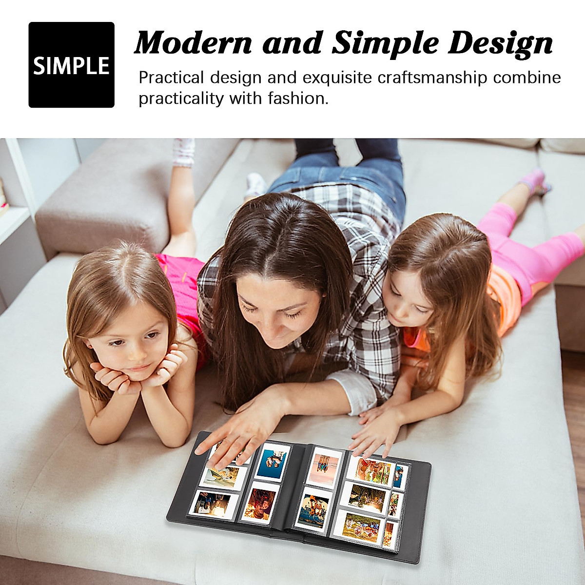 360 Pockets Photo Album for Fujifilm Instax Mini Camera Fujifilm Instax Mini 11 12 9 40 Evo Liplay 8 7+ Instant Camera(Black)