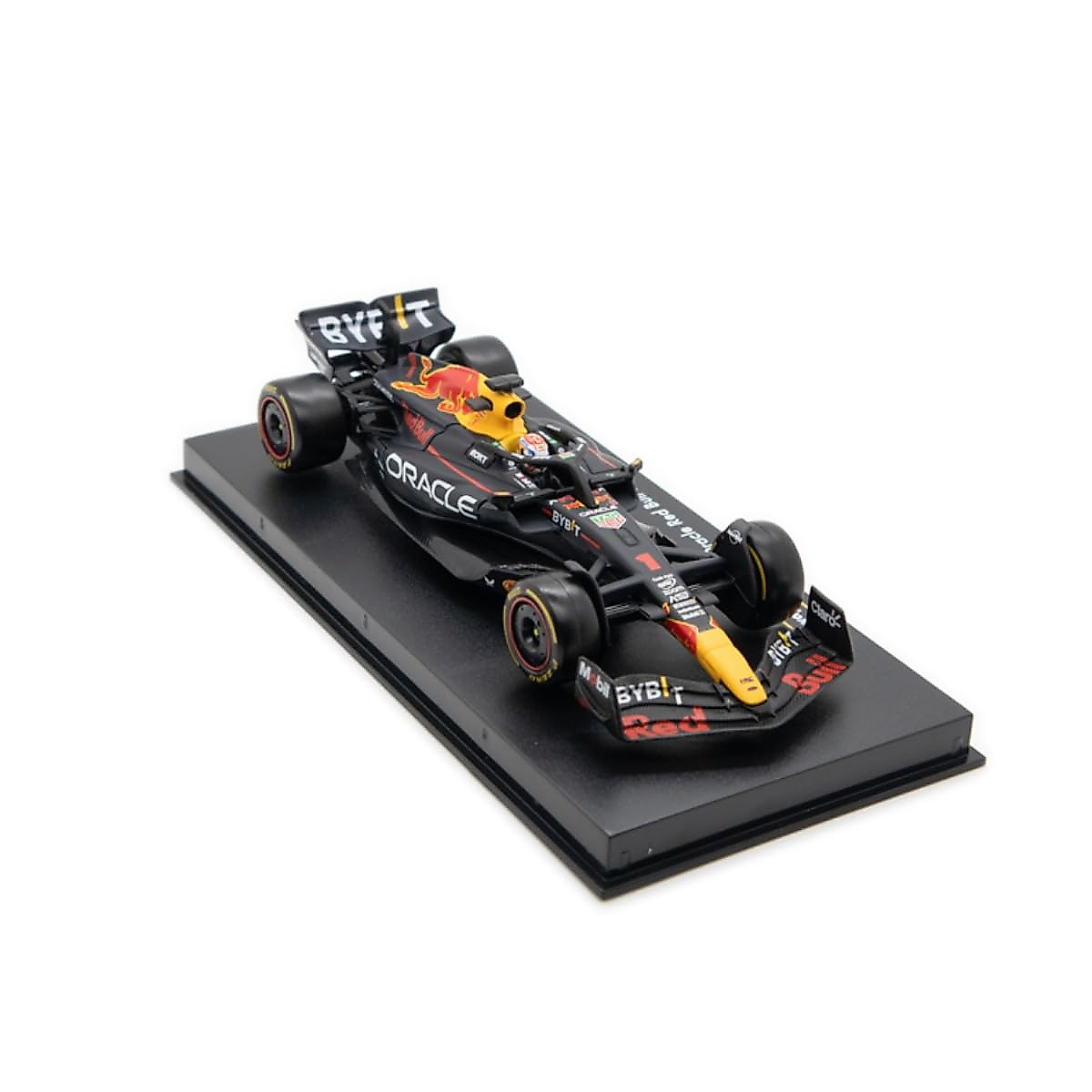 HTLNUZD Bburago 1:43 New 2023 F1Champion Racing F1RB19#1 Alloy Car Formula 1/43 NO.1 Verstappen for Red Bull Die cast Model Collection Gift (Acrylic Box Version RB19#1)