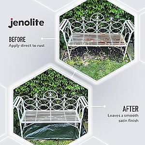 JENOLITE Directorust Satin Spray Paint | CANARY YELLOW | 400ml (13.52fl oz) | Semi-Gloss Spray Paint | Wood, Metal, Plastic, Ceramic & Rusted Surfaces | Interior & Exterior Use | RAL10018