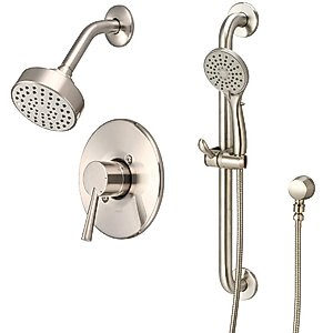 Olympia TD-2372-ADA-MB i2 Single Handle Shower Trim Set W/Handheld Matte Black