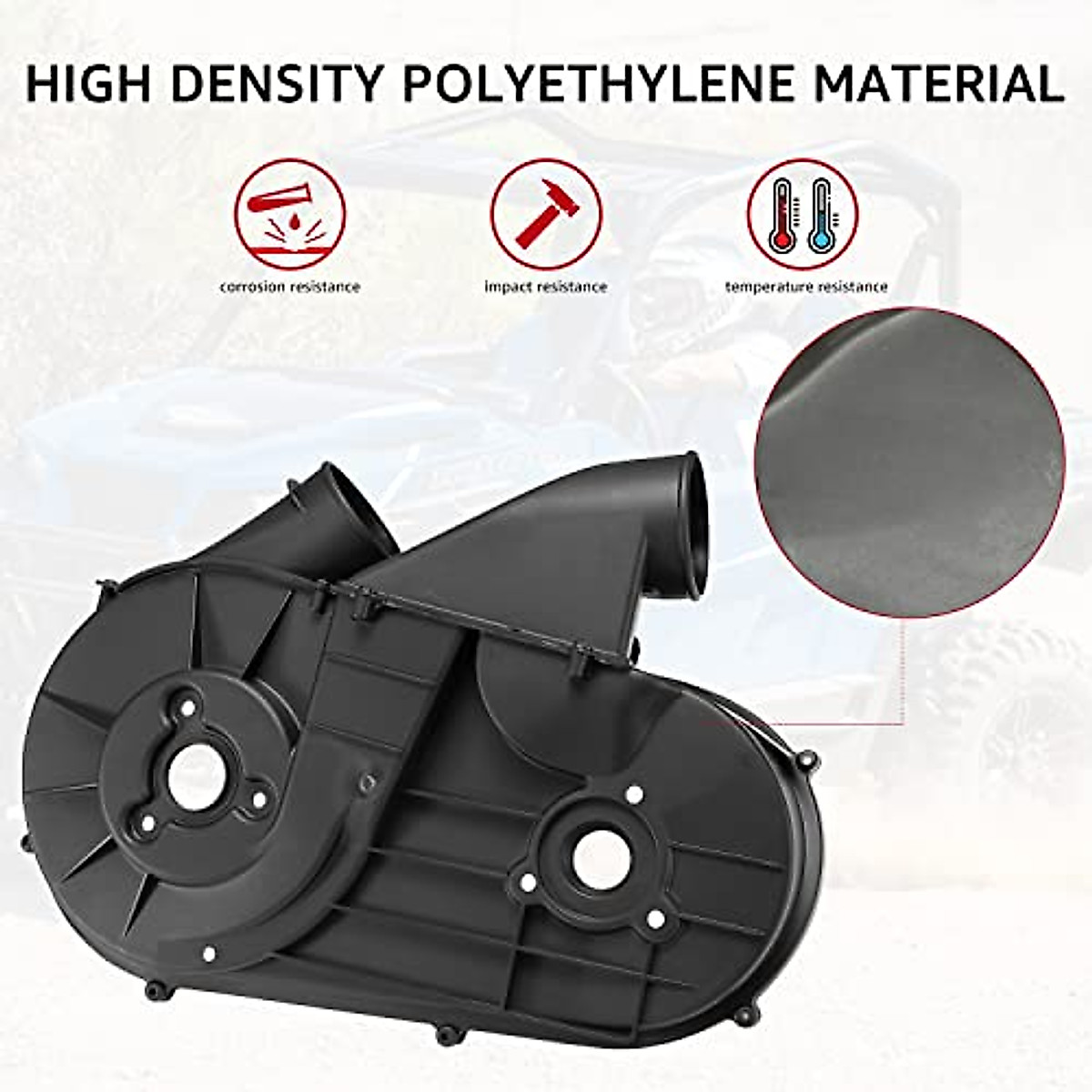 HAKA TOUGH UTV Inner Clutch Cover for Polaris RZR XP 1000/General 1000/Ranger Crew XP 1000/900 Accessories, Belt Cover Housing for RZR Accessories Replacement for OEM# 2635158,2635822,2634229