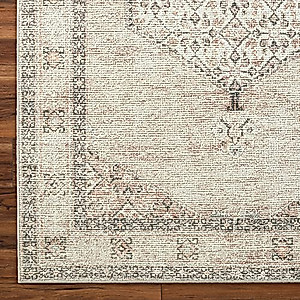Becki Owens x Surya Lila Medallion Area Rug, 9'2" x 12', Brown