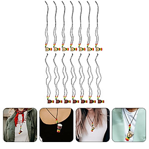 Milisten 28 Pcs African Tambourine Pendant Mini African Drum Pendant Drum Player Necklace African Drum Craft Para Hombres Personalized Drum Necklace Pendant Log Congo Wood Man