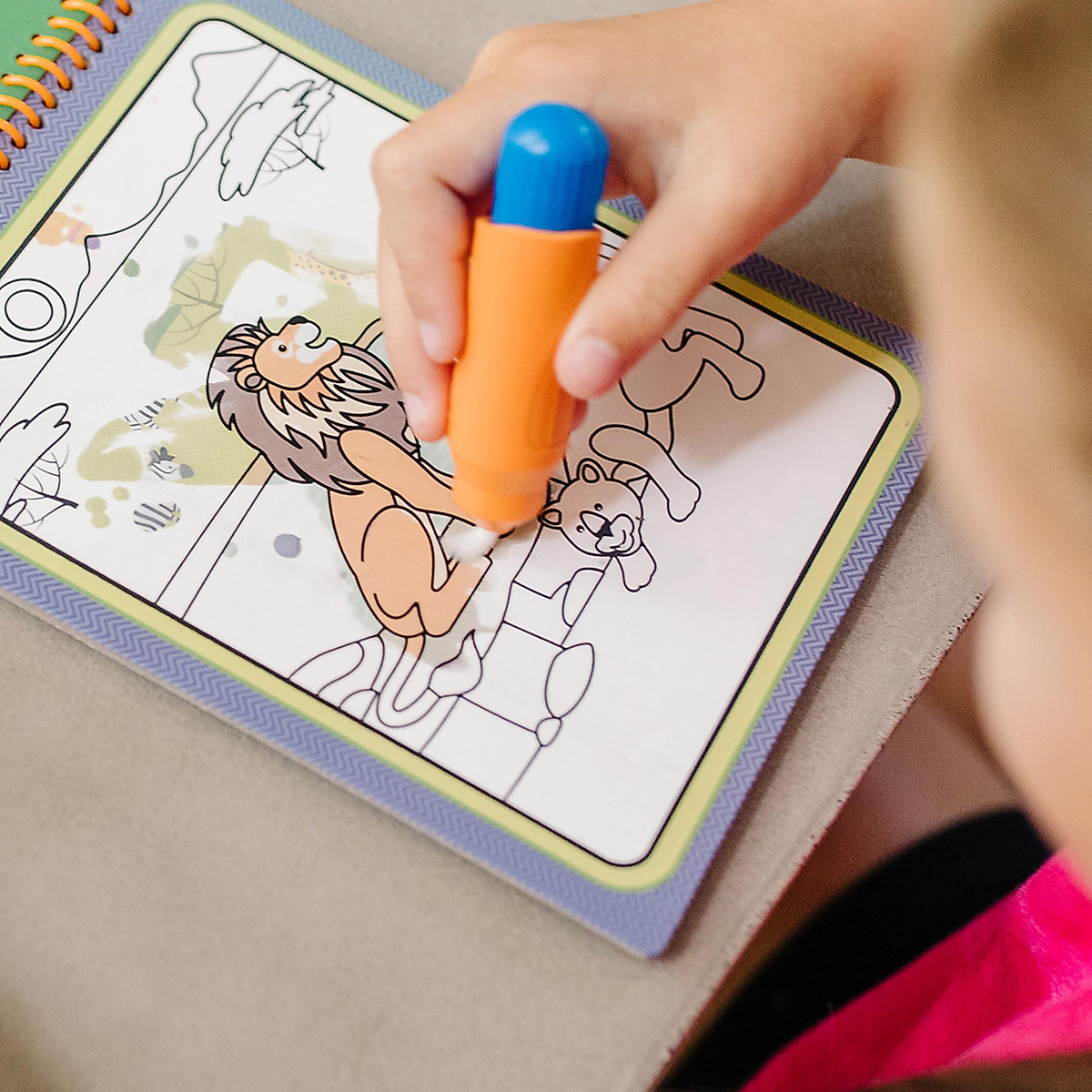 Melissa & Doug On the Go Water Wow! Reusable Water-Reveal Activity Pad - Safari - FSC Certified