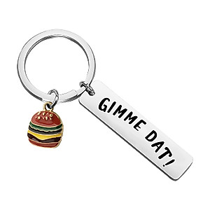 GIMME DAT ITYSL Gift Comedy TV Show Fans Gift Netflix Show Keychain Cheeseburger Jewelry (GIMME DAT)