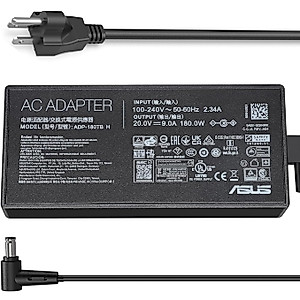 180W AC Adapter Fit for Asus Gaming Laptop ROG Zephyrus G GA502 TUF FX705D FX705DD FX705DT FX505D FX505DD FX505D FX505DD FX505DT FX505DU FX505DY FX505G FX505GT FX505 Power Supply Charger
