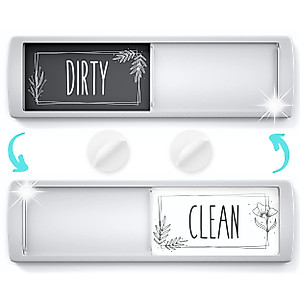 Stylish Dishwasher Magnet Clean Dirty Sign - Ideal Clean Dirty Magnet for Dishwasher and Kitchen Organization - Nice Office or Home Decor - Dirty Clean Dishwasher Magnet with Strong Hold